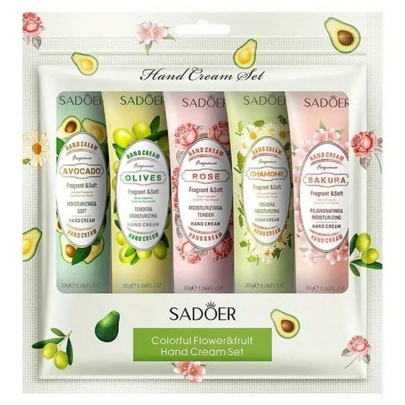 Sadoer | Bath & Body | Host Pick 5pc Moisturizing Hand Cream Set Flower Fruit | Poshmark